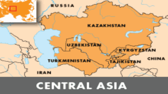 Russia Central Asia Map