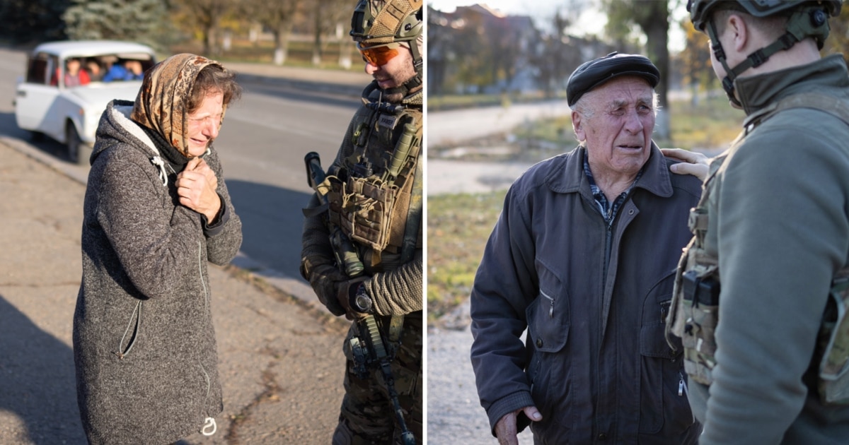 Tears, Joy On The Streets As Ukrainian Troops Push Toward Kherson