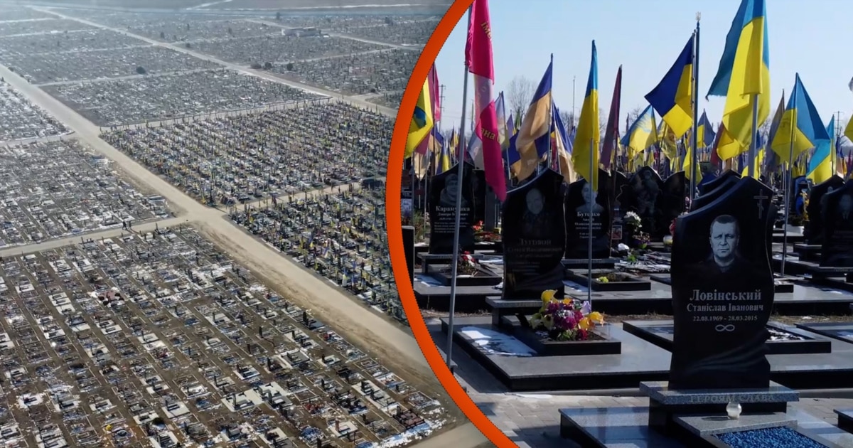 Exclusive: Drone Footage Captures The Full Scale Of Ukraine's War Deaths