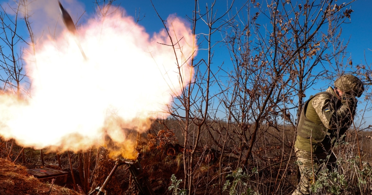 On The Hunt: Ukrainian Mortar Unit Targets Russian Forces Near Bakhmut