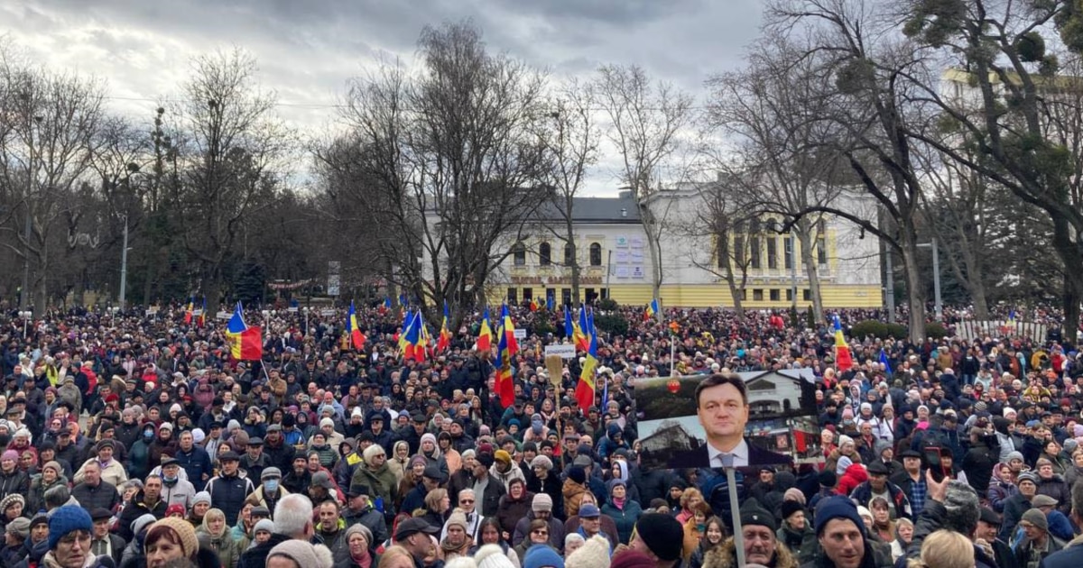 Protesters Rally In Chisinau Against Moldova's Pro-Western Government