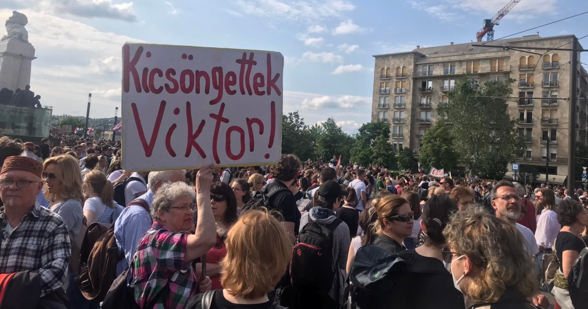 Hungarian Students Push For Higher Teacher Wages In Protest March