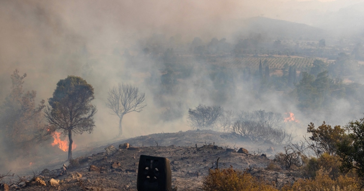 Incendii de vegetație în Rhodos | Mii de persoane au fost evacuate