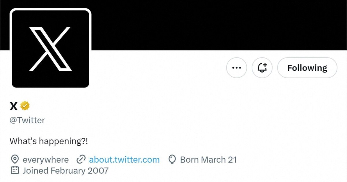 Twitter e zëvendëson zogun e kaltër me simbolin X