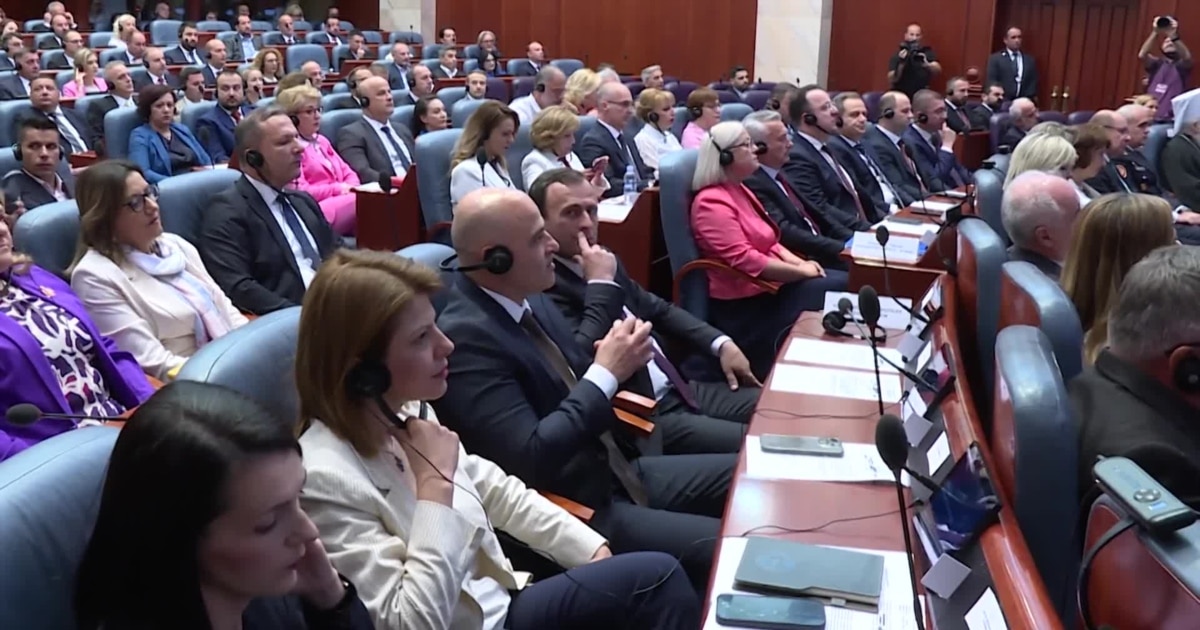 Konstituisano makedonsko Sobranje, Gaši predsjednik