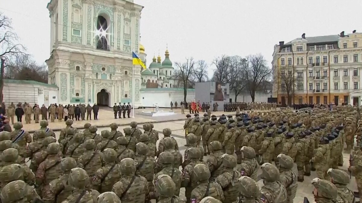 Ceremonies Across The World Mark First Anniversary Of Russian War On Ukraine