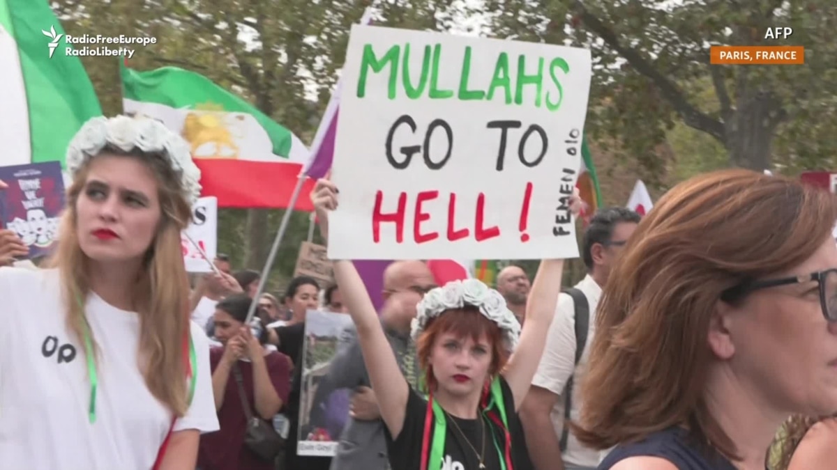 Activists In Europe Mark Anniversary Of Mahsa Amini's Death In Police ...