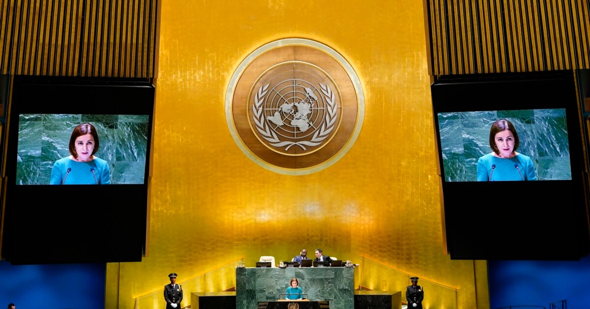 Maia Sandu la ONU: Rusia s-a aliat cu bandiți corupți pentru a ne ...