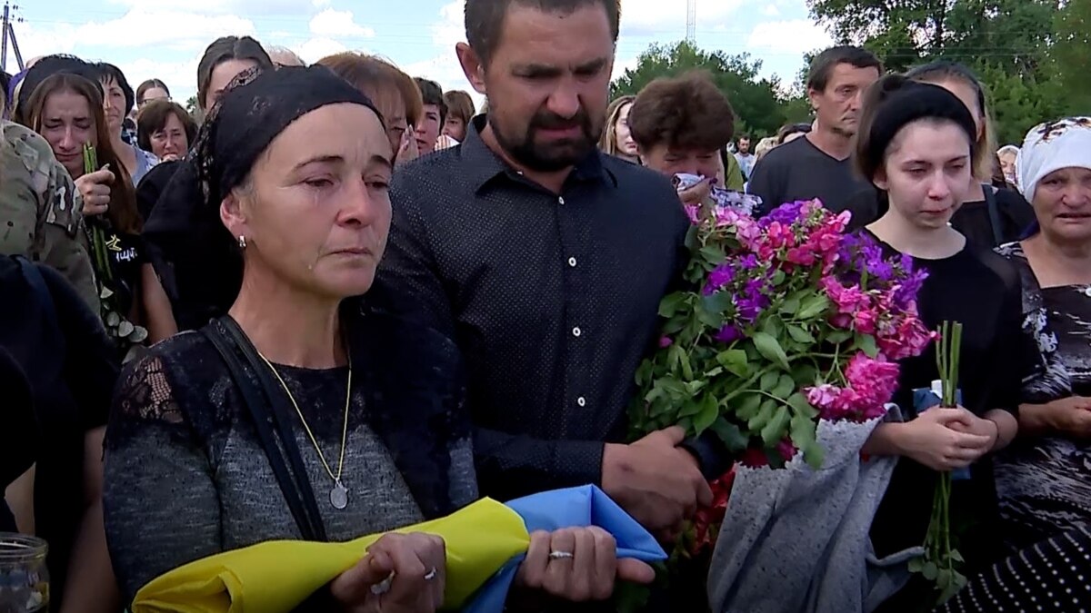 Ukrainian Defender Laid To Rest During Emotional Funeral In His ...