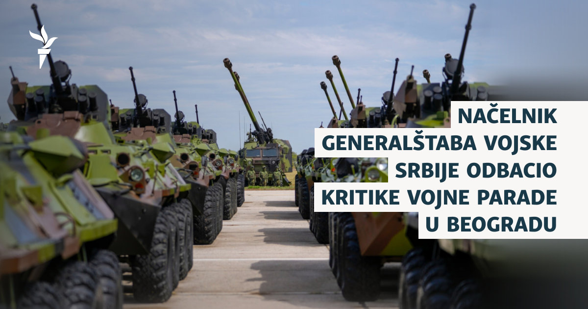 Načelnik Generalštaba Vojske Srbije odbacio kritike vojne parade u Beogradu