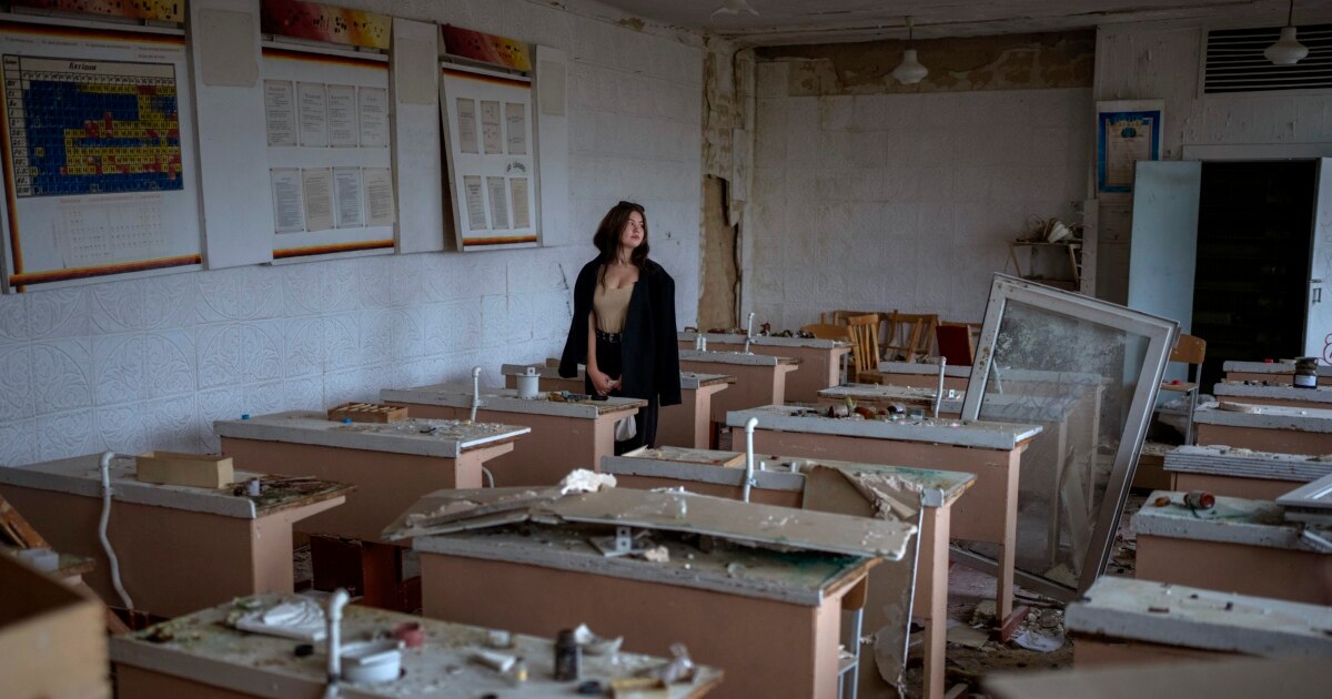 In Their Bombed-Out School, Portraits Of Ukrainian Children Touched By War