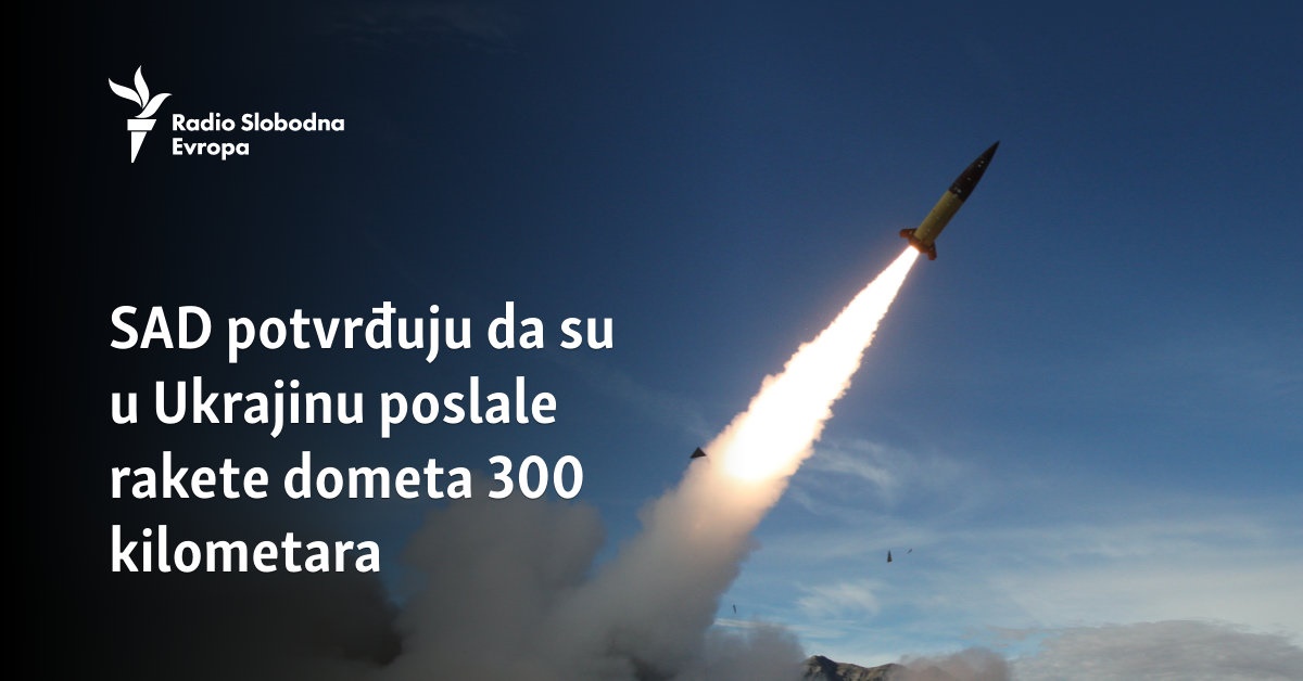 SAD potvrđuju da su u Ukrajinu poslale rakete dometa 300 kilometara