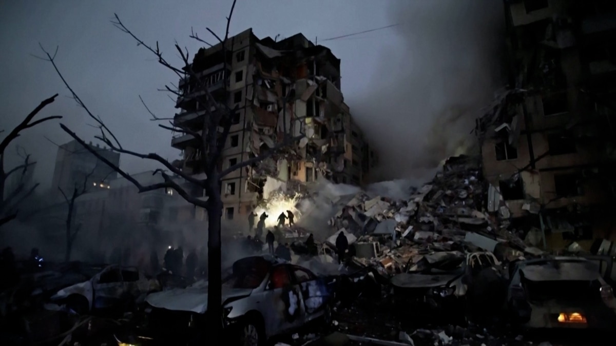 Russian Missile Destroys Multistory Apartment Block In Ukraine