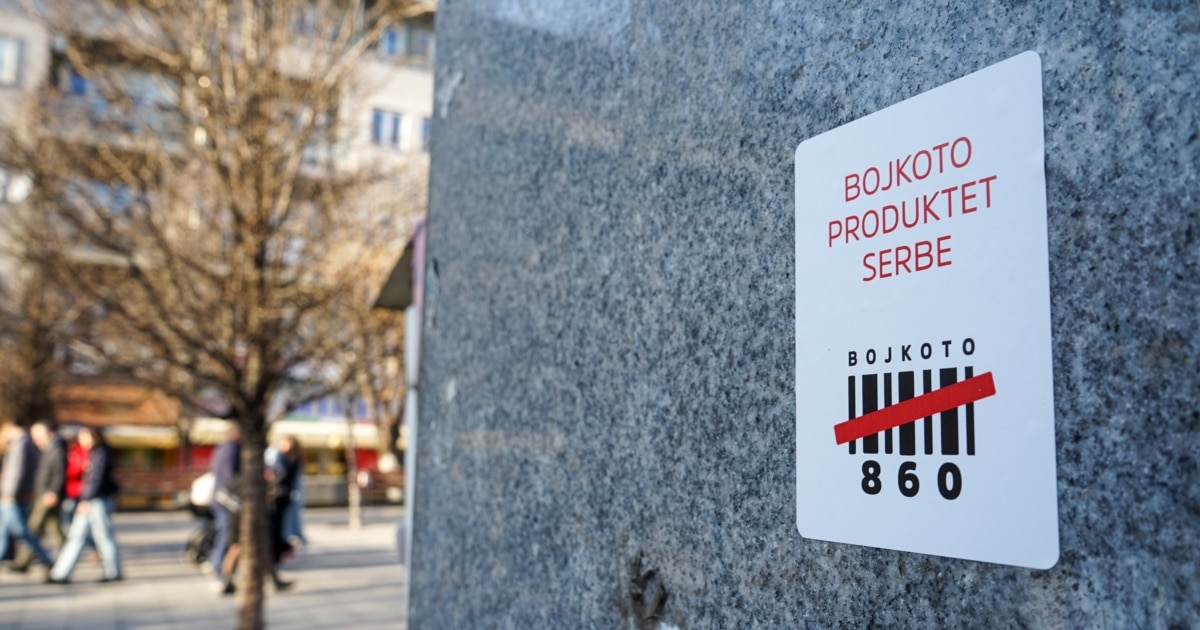 Prodhimet serbe përballë bojkotit në Kosovë