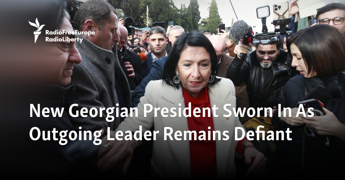 New Georgian President Sworn In Amid Political Standoff