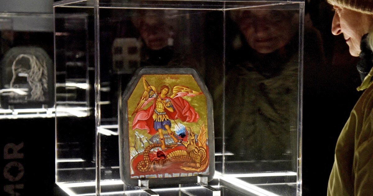 Ukrainian Body Armor Becomes Battle-Scarred Art