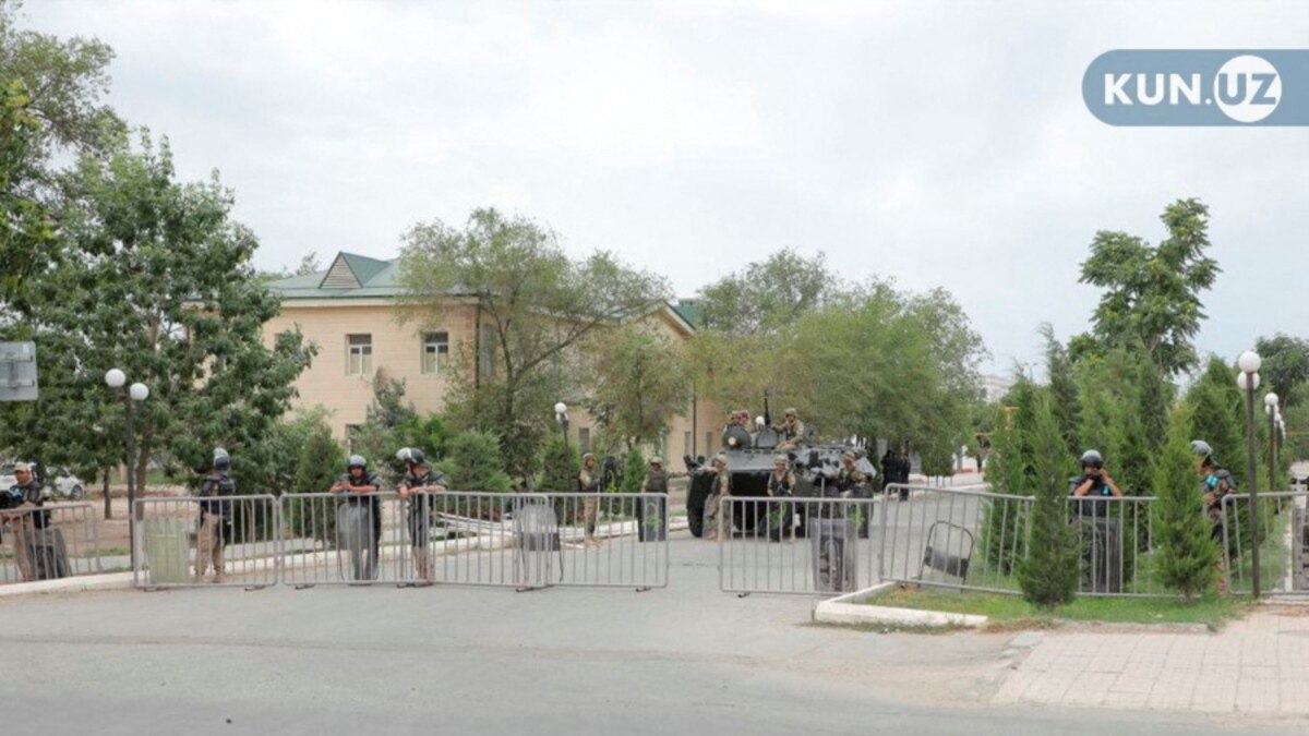 Three Uzbek Police Officers Handed Prison Terms Over 2022 Unrest In ...