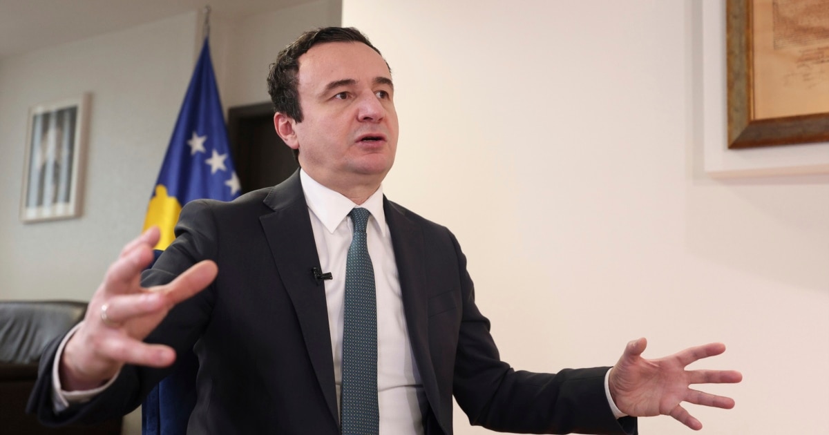 Kosovo Accepts EU's Normalization Deal With Serbia, Kurti Says