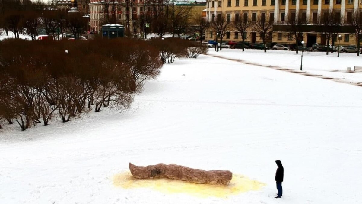 Russian Artist Sentenced For Creating Giant Snow Sculpture Of Poop In ...