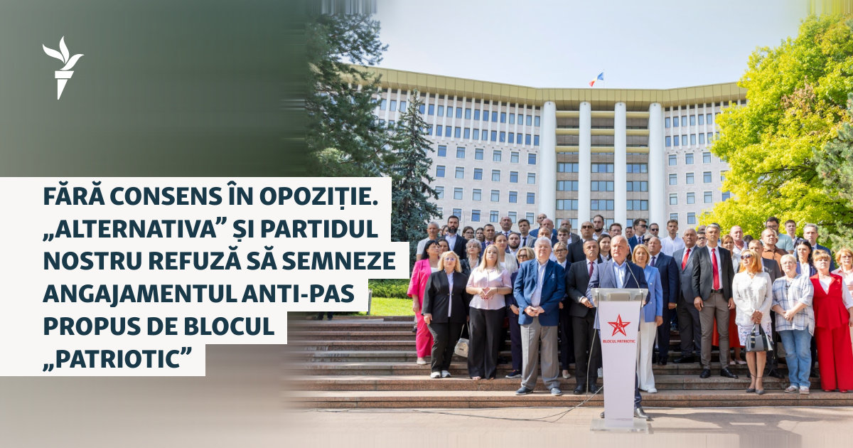 Fără consens în opoziție. „Alternativa” și Partidul Nostru refuză să semneze angajamentul anti ...