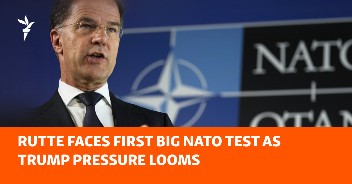 Rutte Faces First Big NATO Test As Trump Pressure Looms