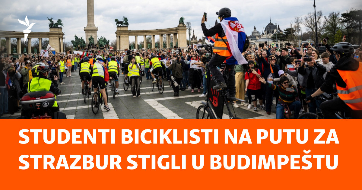 Studenti biciklisti na putu za Strazbur stigli u Budimpeštu