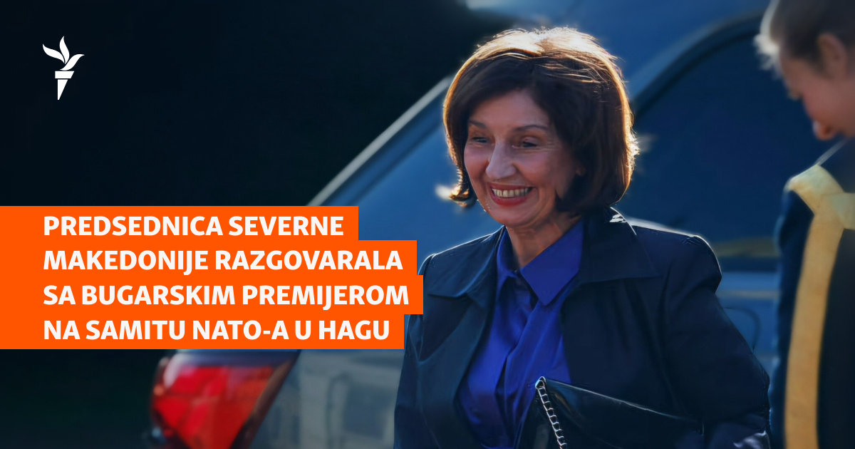 Predsednica Severne Makedonije razgovarala sa bugarskim premijerom na samitu NATO-a u Hagu