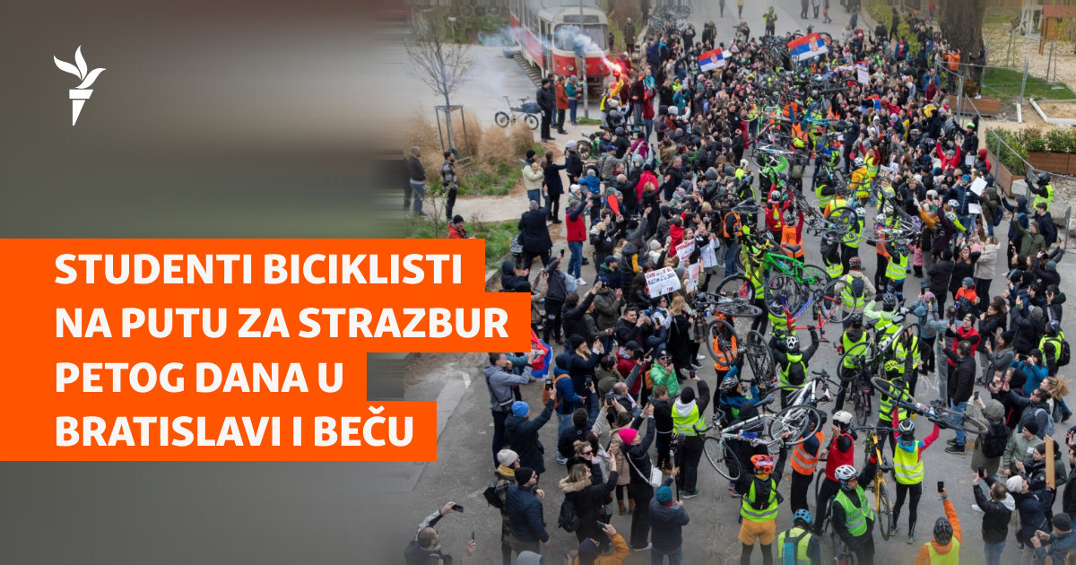 Studenti biciklisti na putu za Strazbur petog dana u Bratislavi i Beču