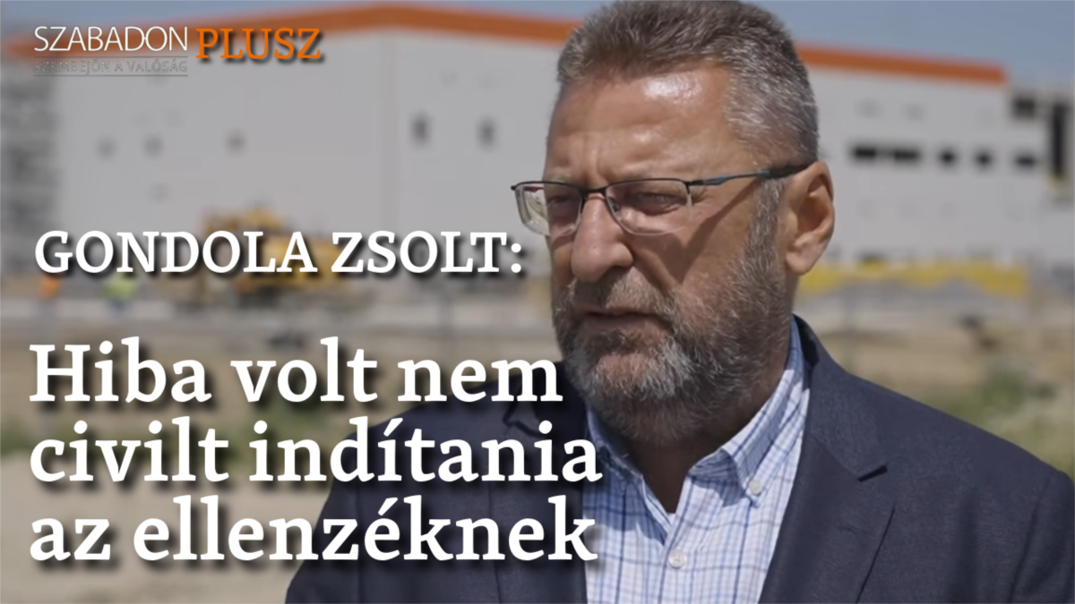 Gondola Zsolt Zoárd: Ellenzéki összefogással meg lehetett volna gátolni ...