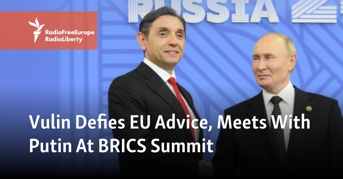 Vulin Defies EU Advice, Meets With Putin At BRICS Summit