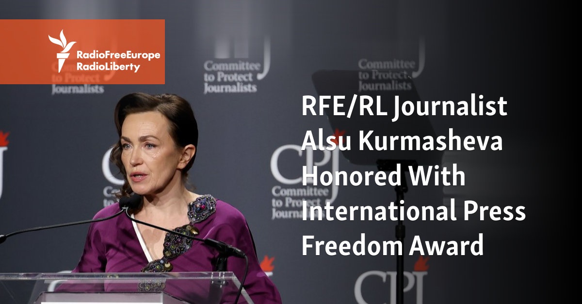 RFE/RL Journalist Alsu Kurmasheva Honored With International Press Freedom Award