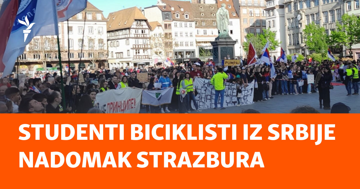 Studenti biciklisti iz Srbije stigli u Strazbur