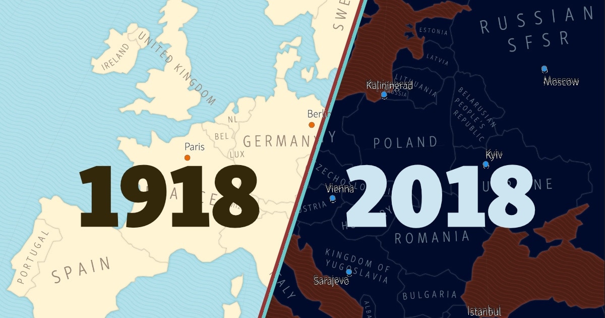 How Europe Has Changed Since 1918