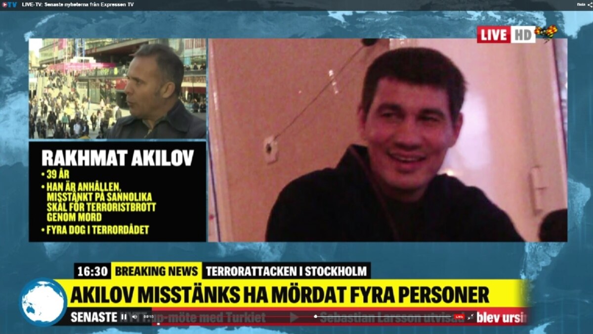 Uzbekistan Says Had Warned West About Stockholm Attack Suspect