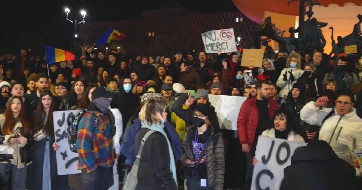 Romanians Protest Following Surprise Victory By Pro-Russian ...