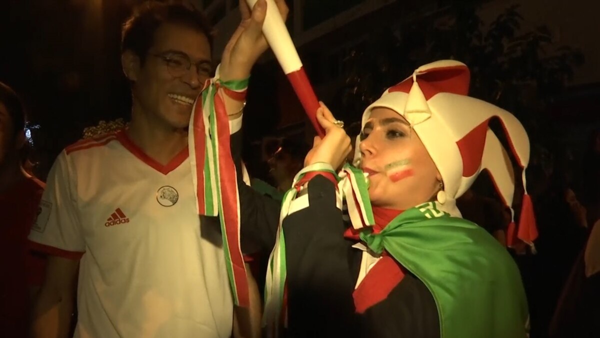 Iranian Fans Celebrate Victory In World Cup Opener