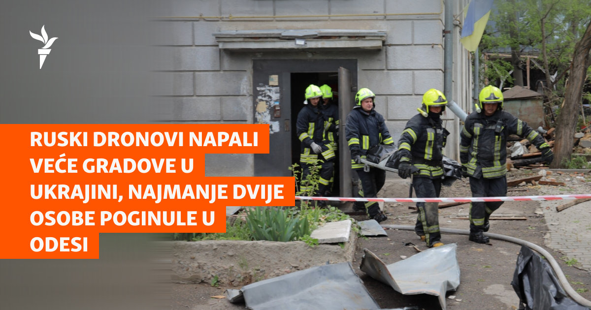 Ruski dronovi napali veće gradove u Ukrajini, najmanje dvije osobe poginule u Odesi