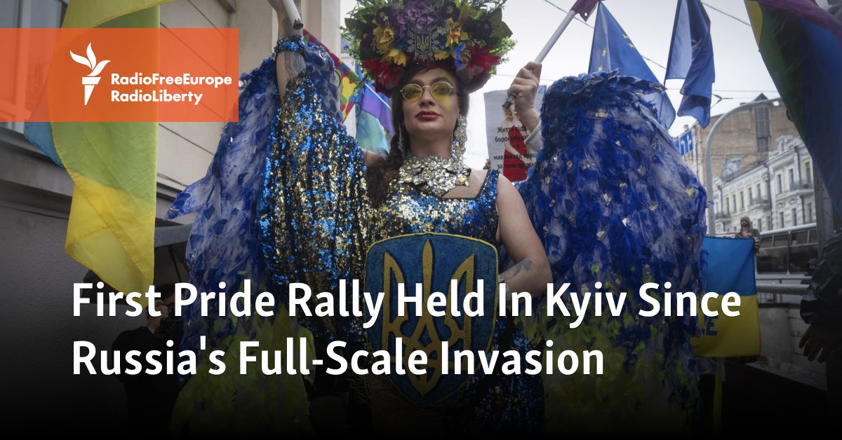 First Pride Rally Held In Kyiv Since Russia's Full-Scale Invasion