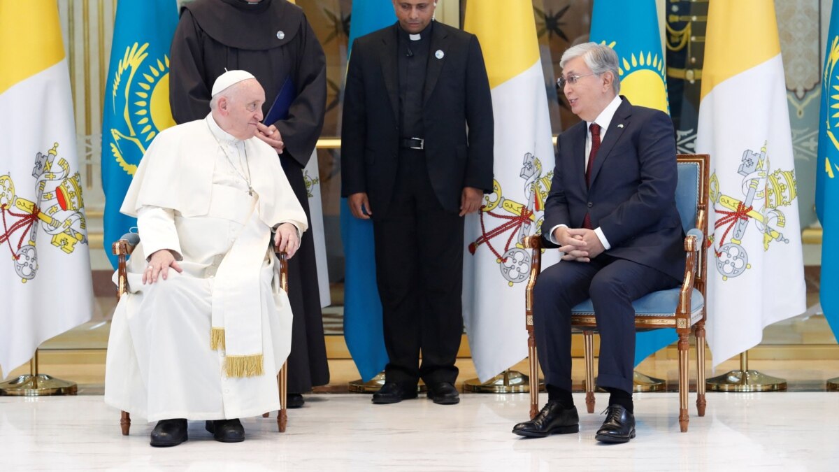 Pope Arrives In Kazakhstan To Take Part In Religious Congress, Condemns ...