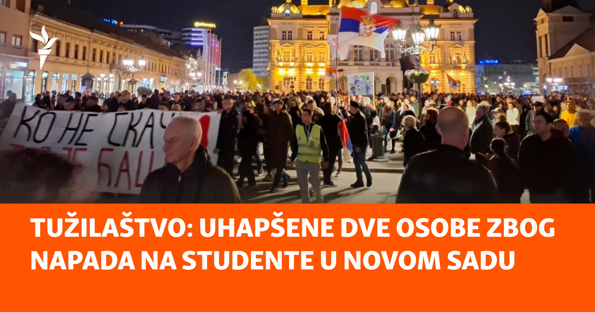 Tužilaštvo: Uhapšene dve osobe zbog napada na studente u Novom Sadu