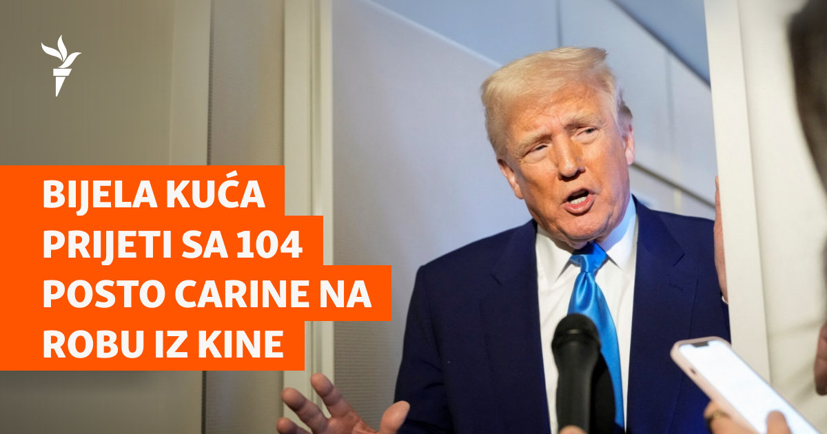 Bijela kuća prijeti sa 104 posto carine na robu iz Kine