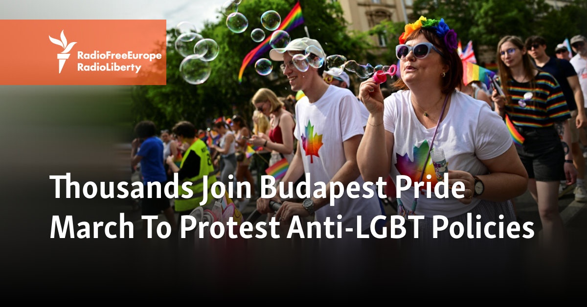 Thousands Join Budapest Pride March To Protest Anti-LGBT Policies