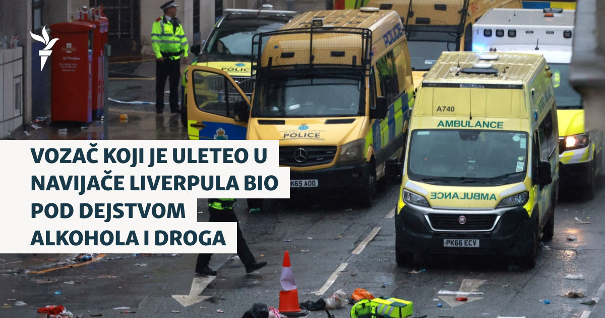 Vozač koji je uletio u navijače Liverpula bio pod dejstvom alkohola i droga