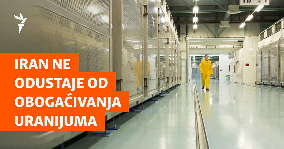 Iran ne odustaje od obogaćivanja uranijuma