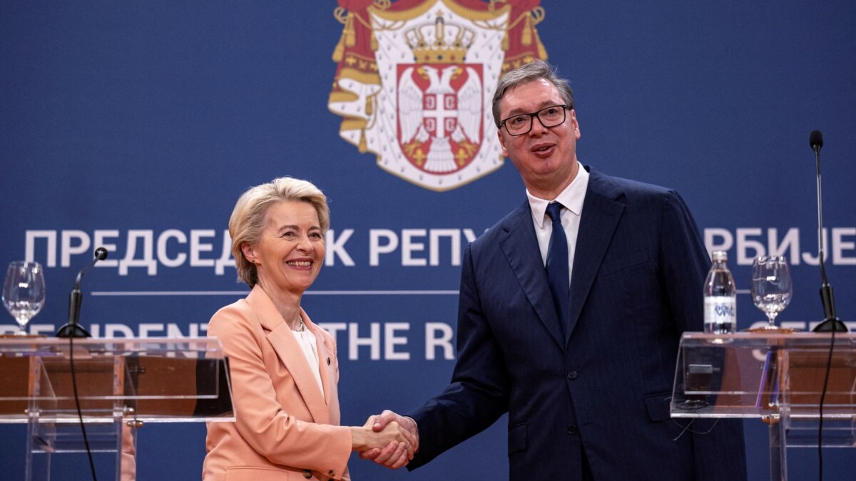 Фон дер Лајен ја откажа средбата со српскиот премиер поради неговата средба со руски министер