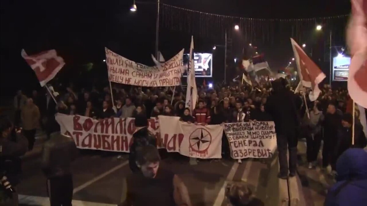 Thousands In Montenegro Protest Against NATO Membership