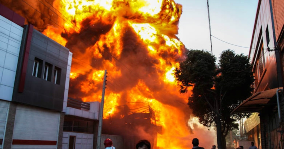 Large Fire At Iranian Oil Depot