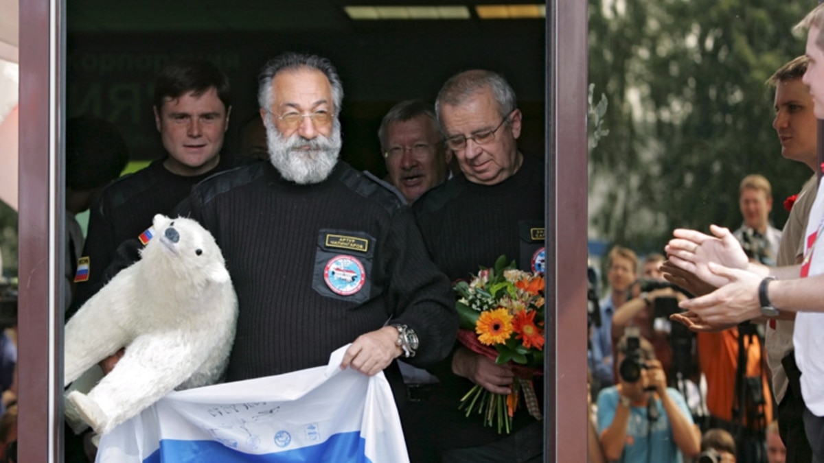 Russia: Heroes' Return For North Pole Explorers