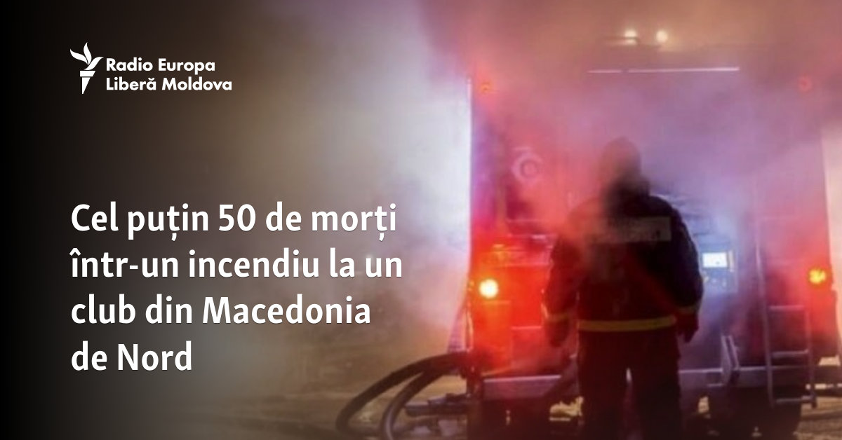 Cel puțin 50 de morți într-un incendiu la un club din Macedonia de Nord