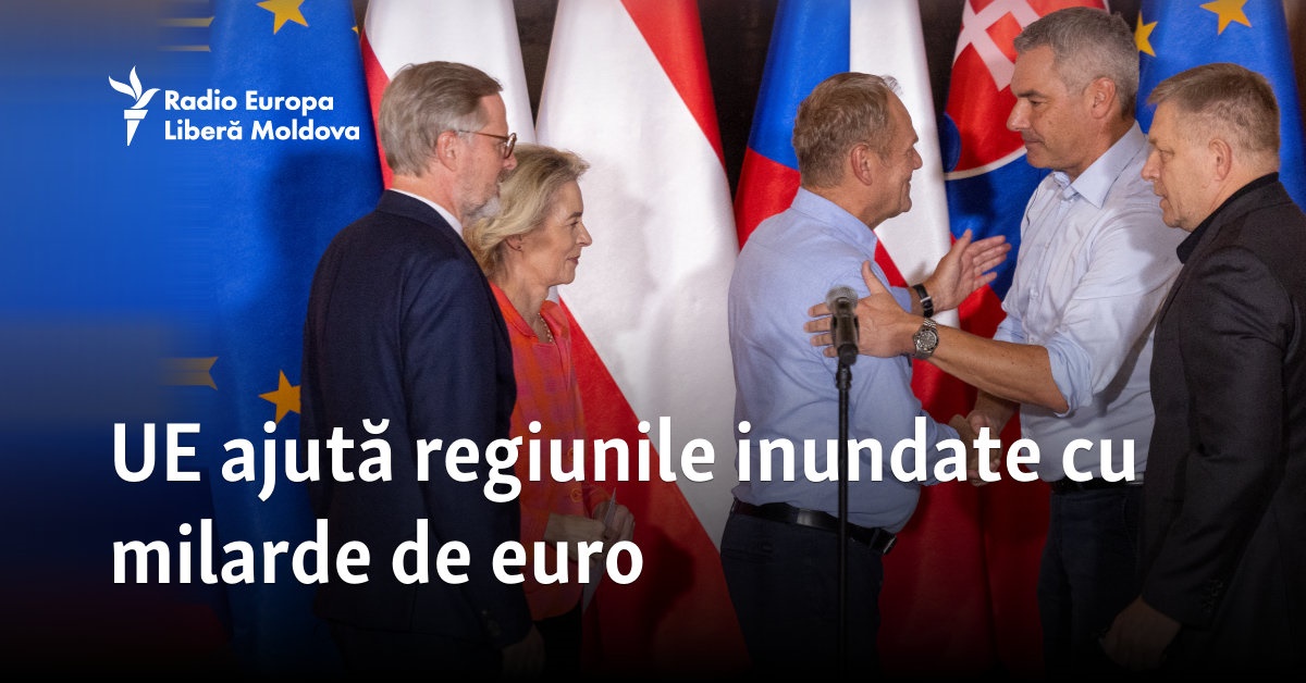UE ajută regiunile inundate cu miliarde de euro